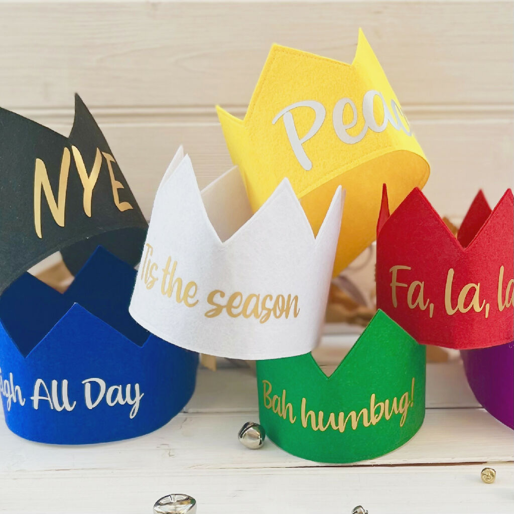 Personalised Re-usable Festive Crowns | Country Living Marketplace