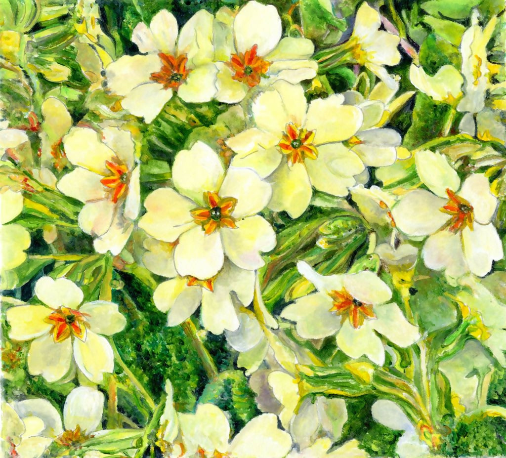 Primroses Original Painting | Country Living Marketplace