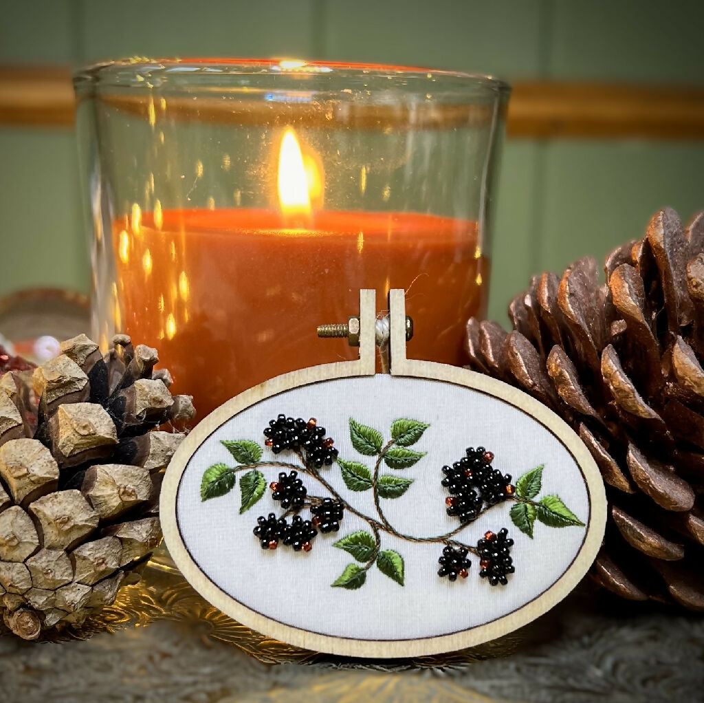 Mini Hand Embroidered Bramble Decoration | Country Living Marketplace