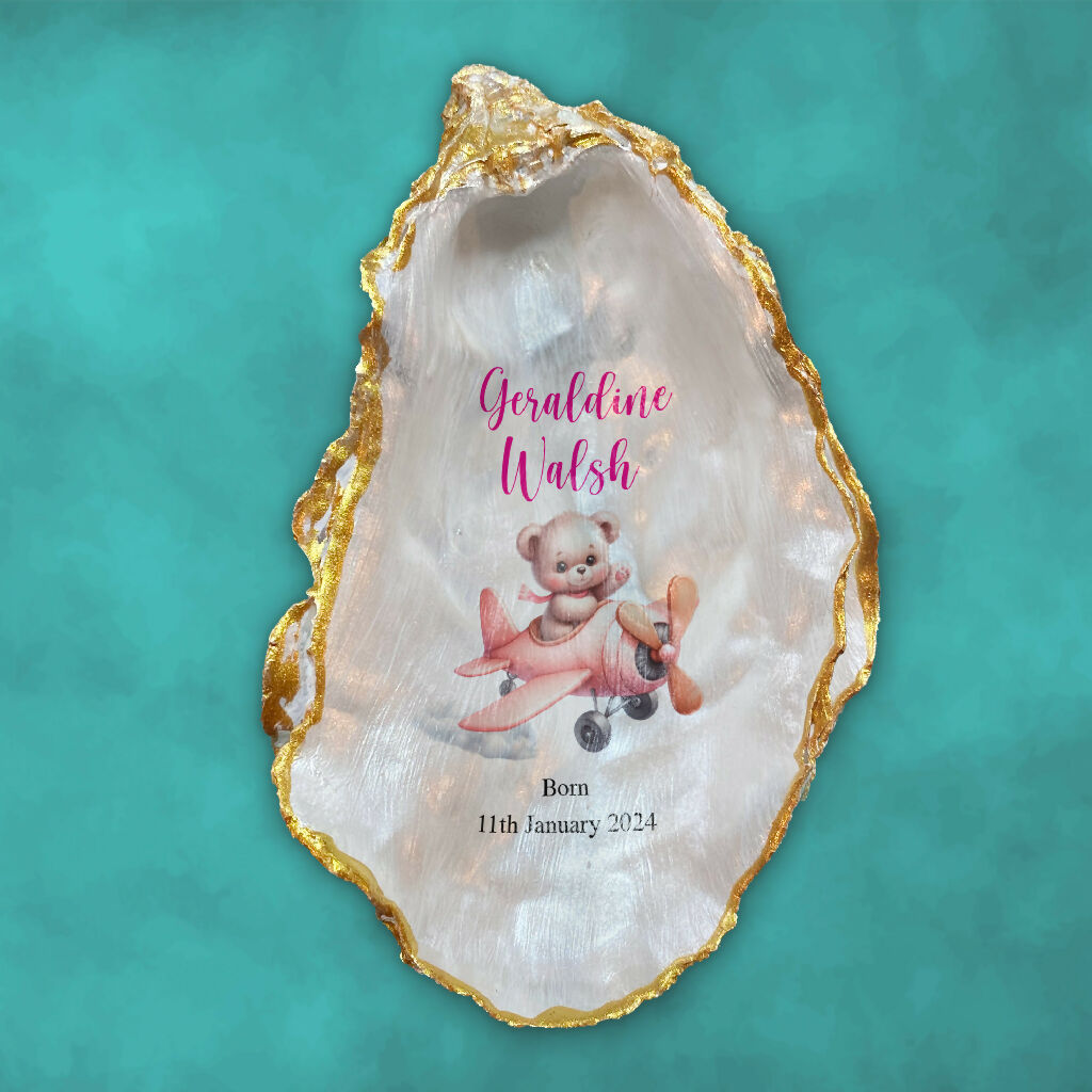 New Born - Personalised Oyster Shell| Country Living Marketplace