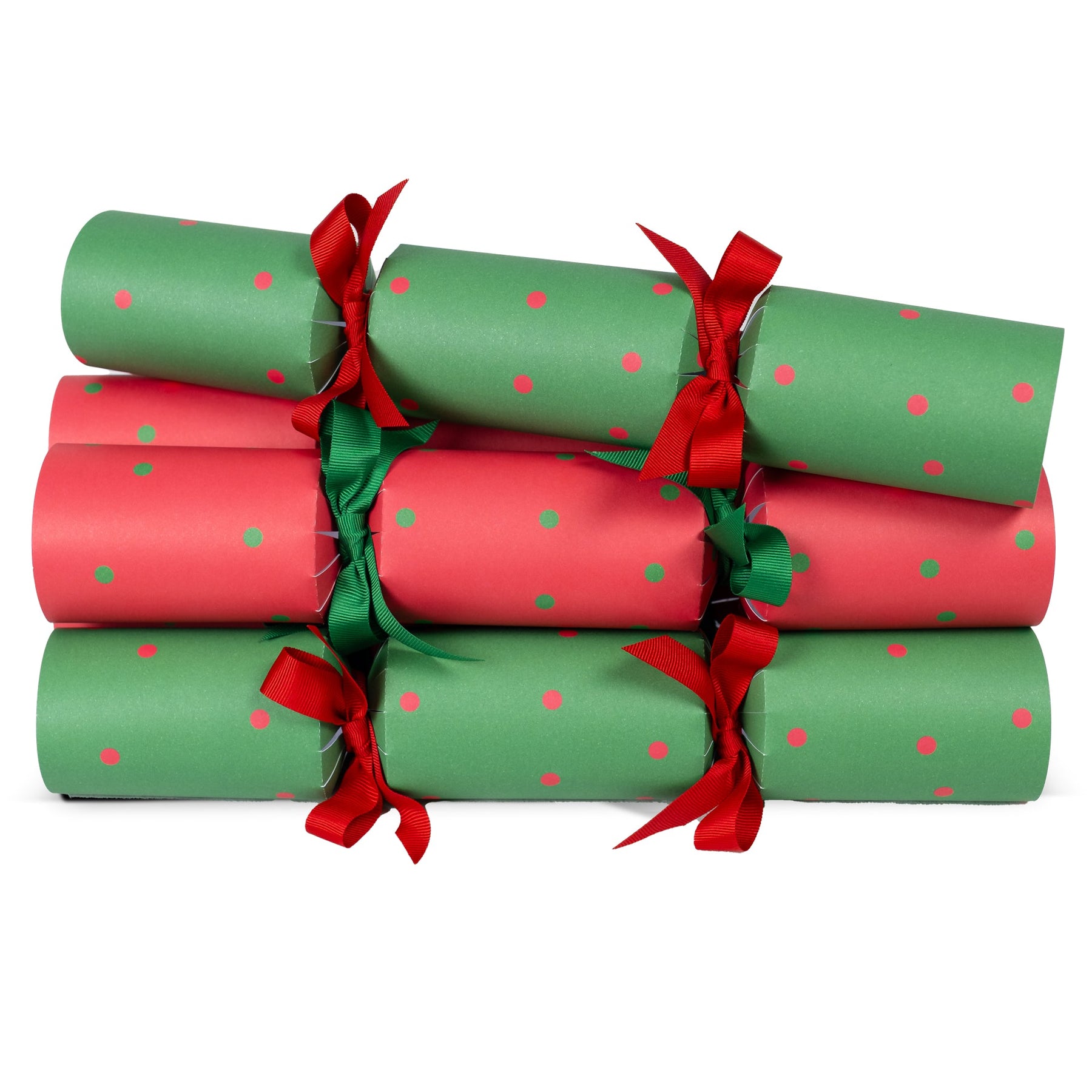Red and green polka dot Christmas cracker | Country Living Marketplace