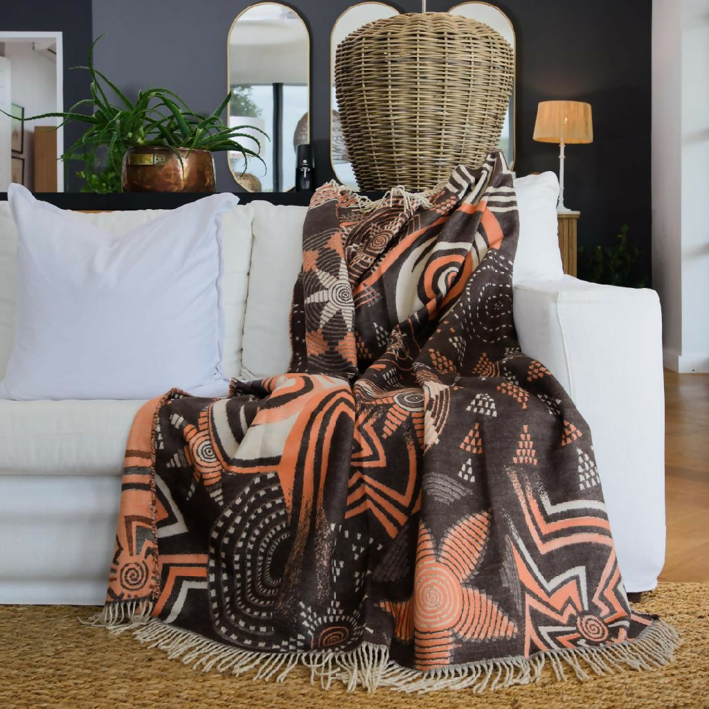 Traditional Weave Throw Blanket | Country Living Marketplace