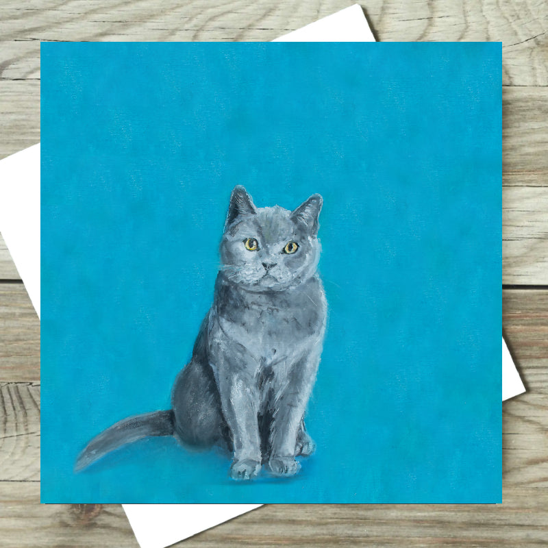 Florence Cat Card Blank or Birthday | Country Living Marketplace