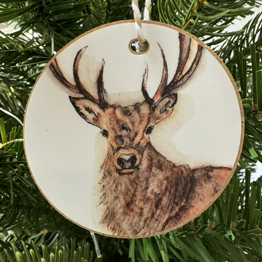 Christmas Stag Hanging Decoration | Country Living Marketplace