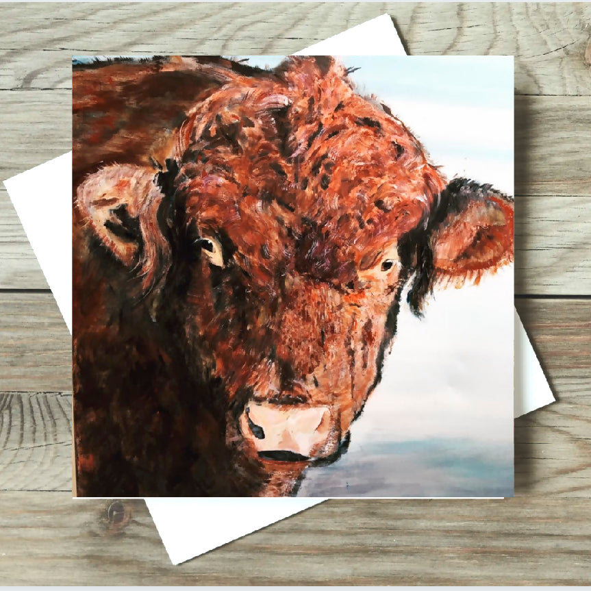 Lincoln Red Bull Card | Country Living Marketplace
