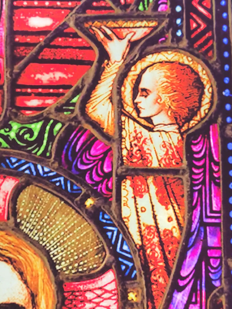 Holy Family Stained Glass Effect Panel - Harry Clarke – Country Living ...